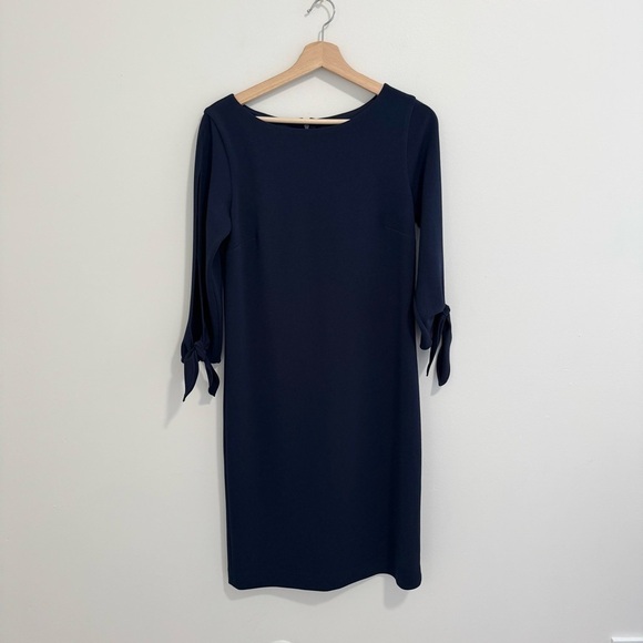Alex Marie | Dresses | Alex Marie Navy Bow Sleeve Sheath Dress | Poshmark